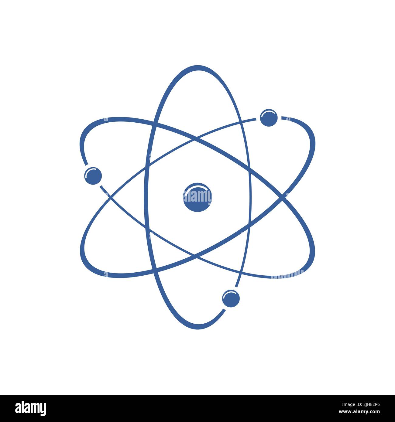 Atom icon isolated on white background. Vector illustration Stock ...