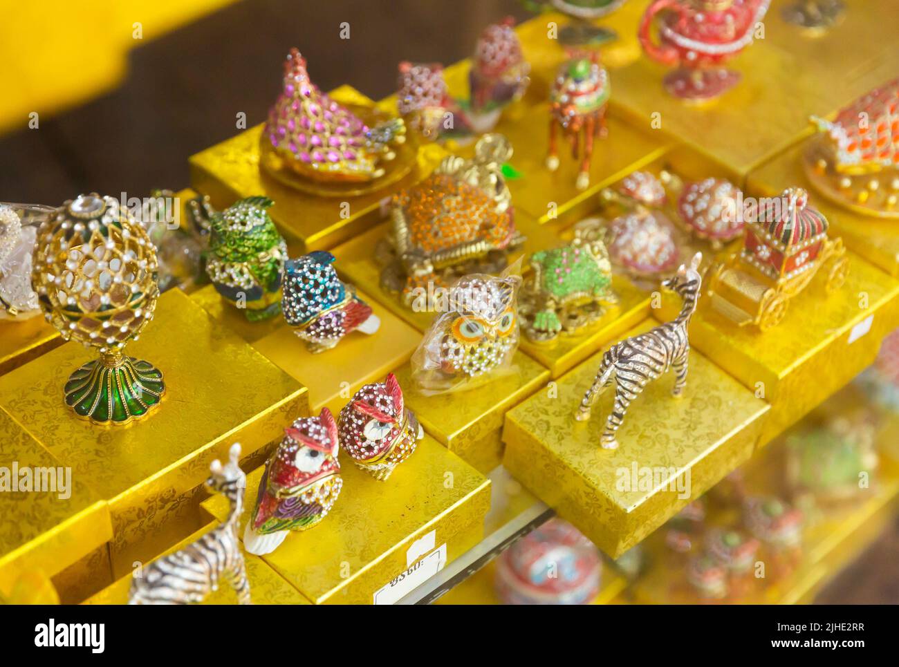 Variety of Georgian souvenirs displayed for sale Stock Photo - Alamy