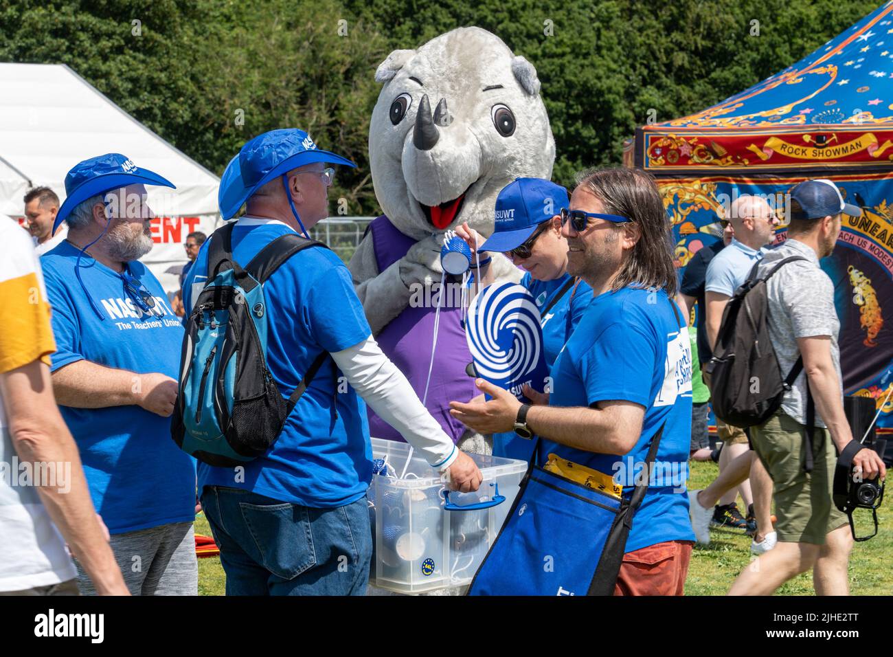 NASUWT - the Teachers' Union, attending Durham Miners' Gala, "The Big ...