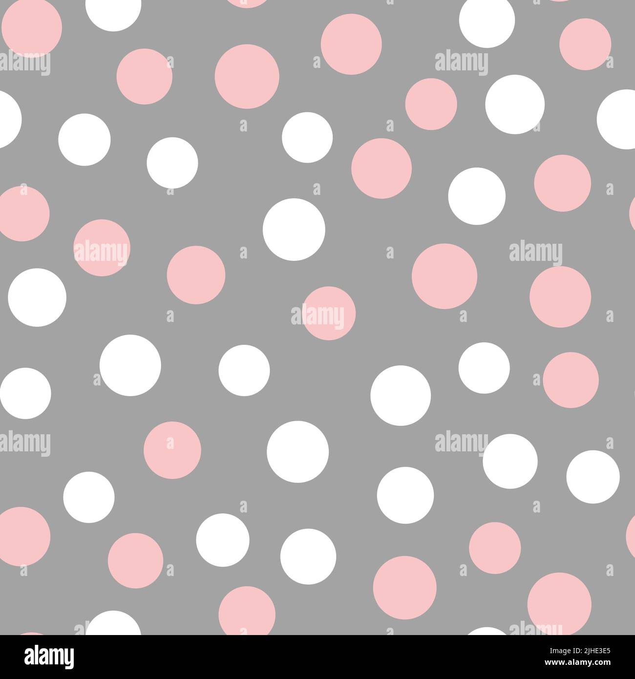 Seamless pattern in children's style with polka dots. Vector ...