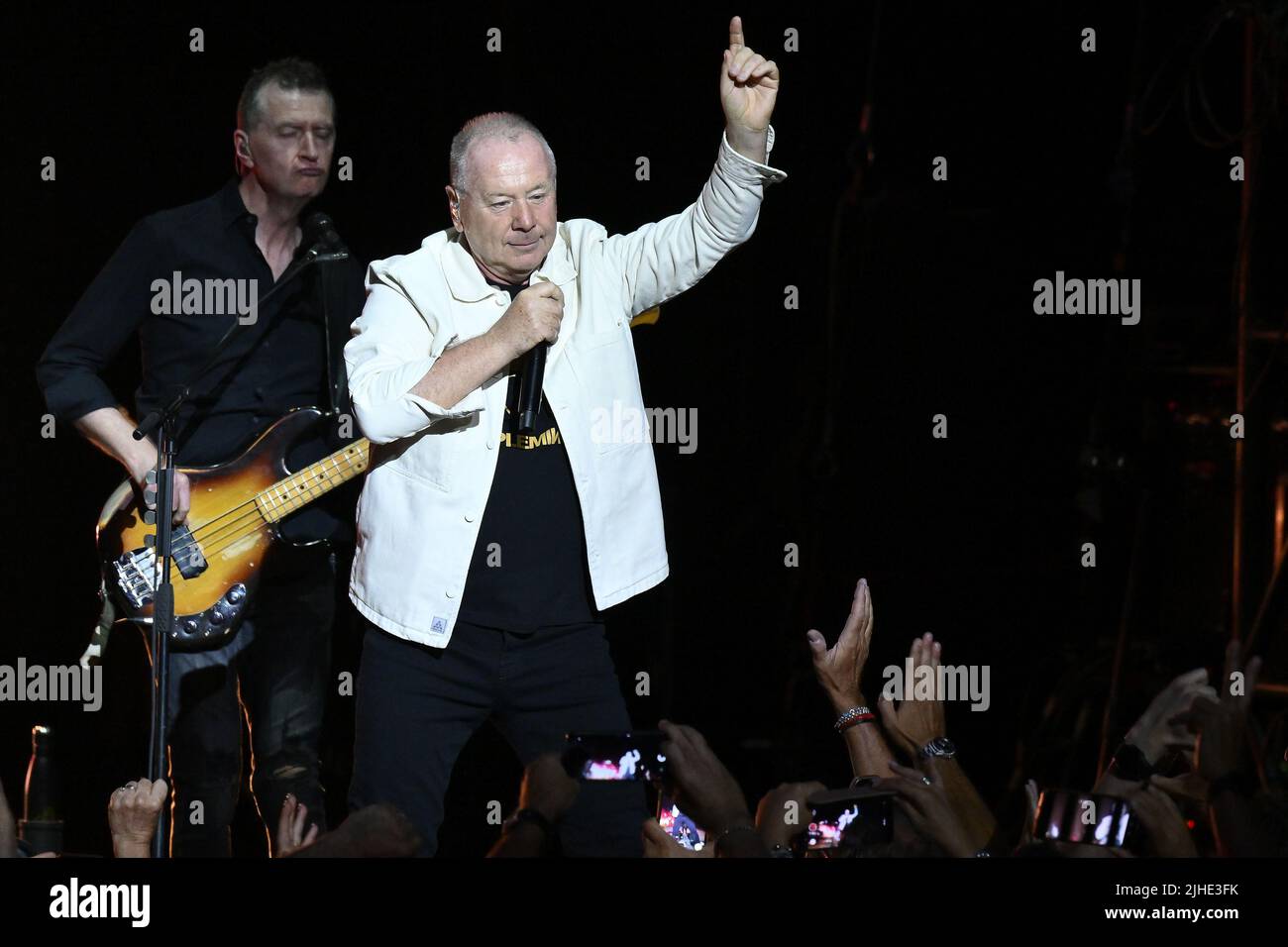 Simple Minds during the 40 Years Of Hits Tour, 17th July 2022, at ...