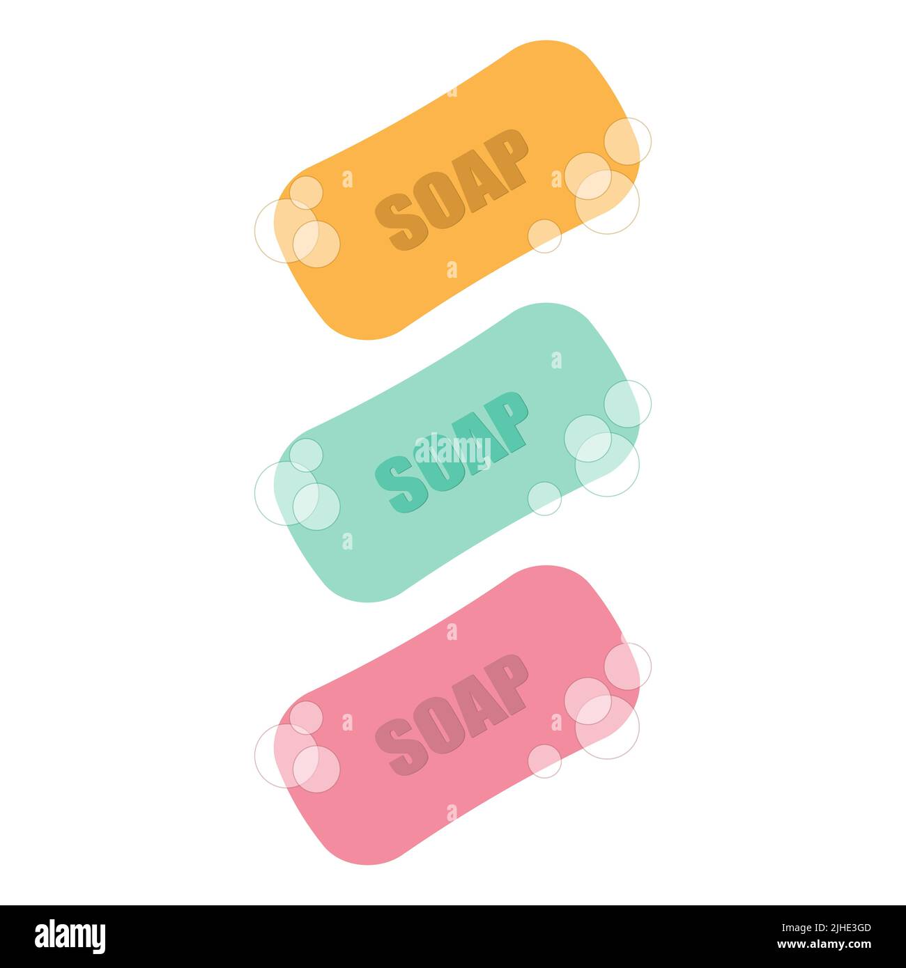 Soap bar icon isolated on white background. Vector illustration Stock ...