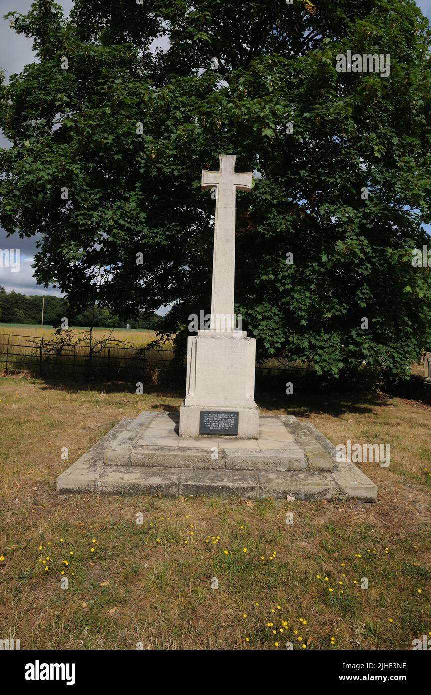 War Memorial, Wretham, Norfolk Stock Photo - Alamy