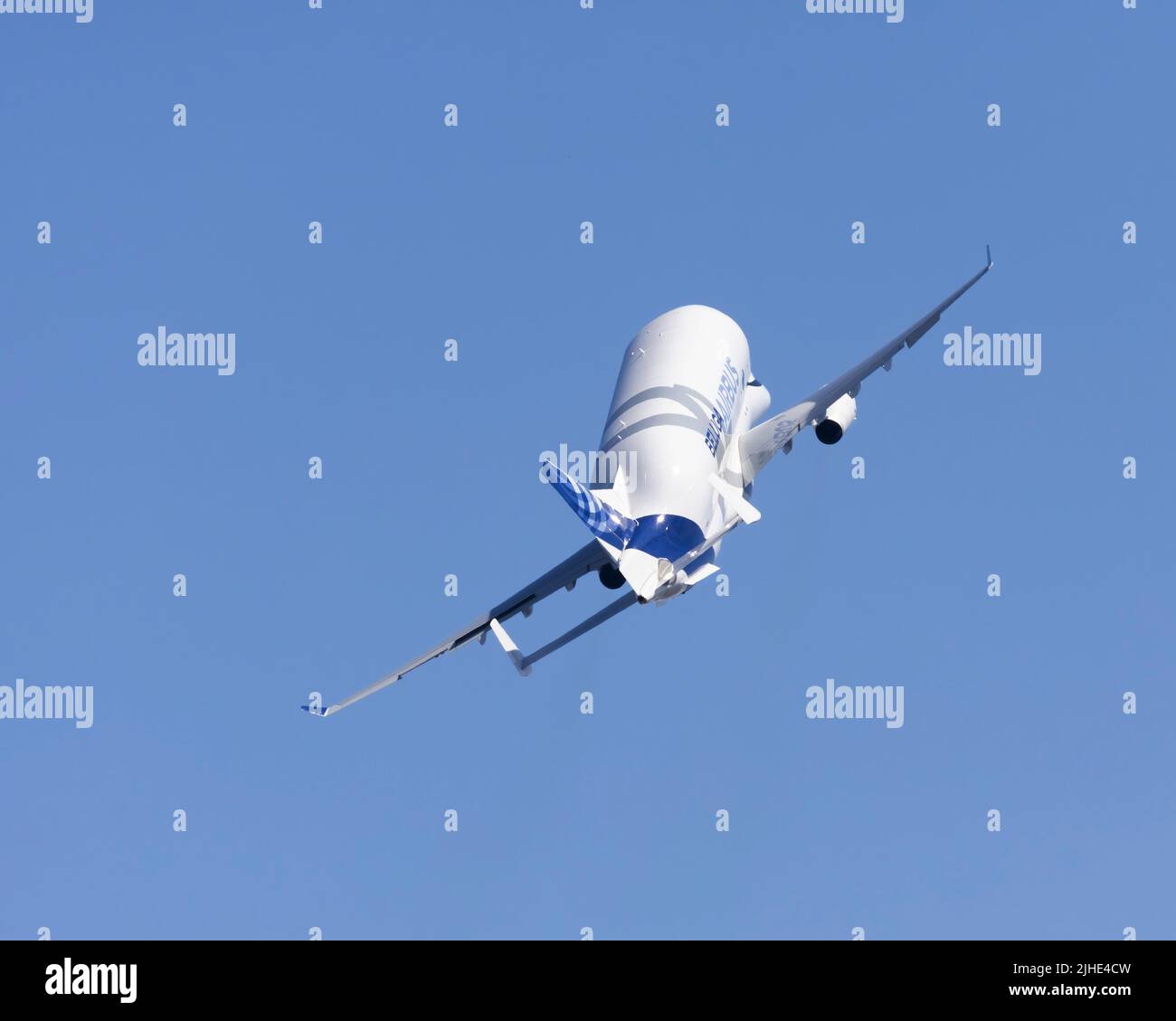 Airbus A330-743L known as the Beluga XL flying at the 2022 Royal ...