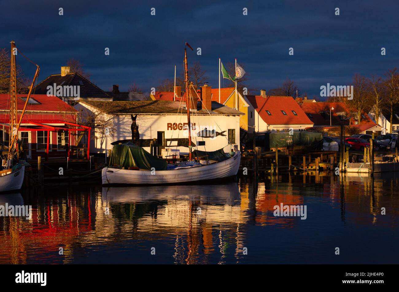 Karrebæksminde/Enø in the late winter light Stock Photo - Alamy