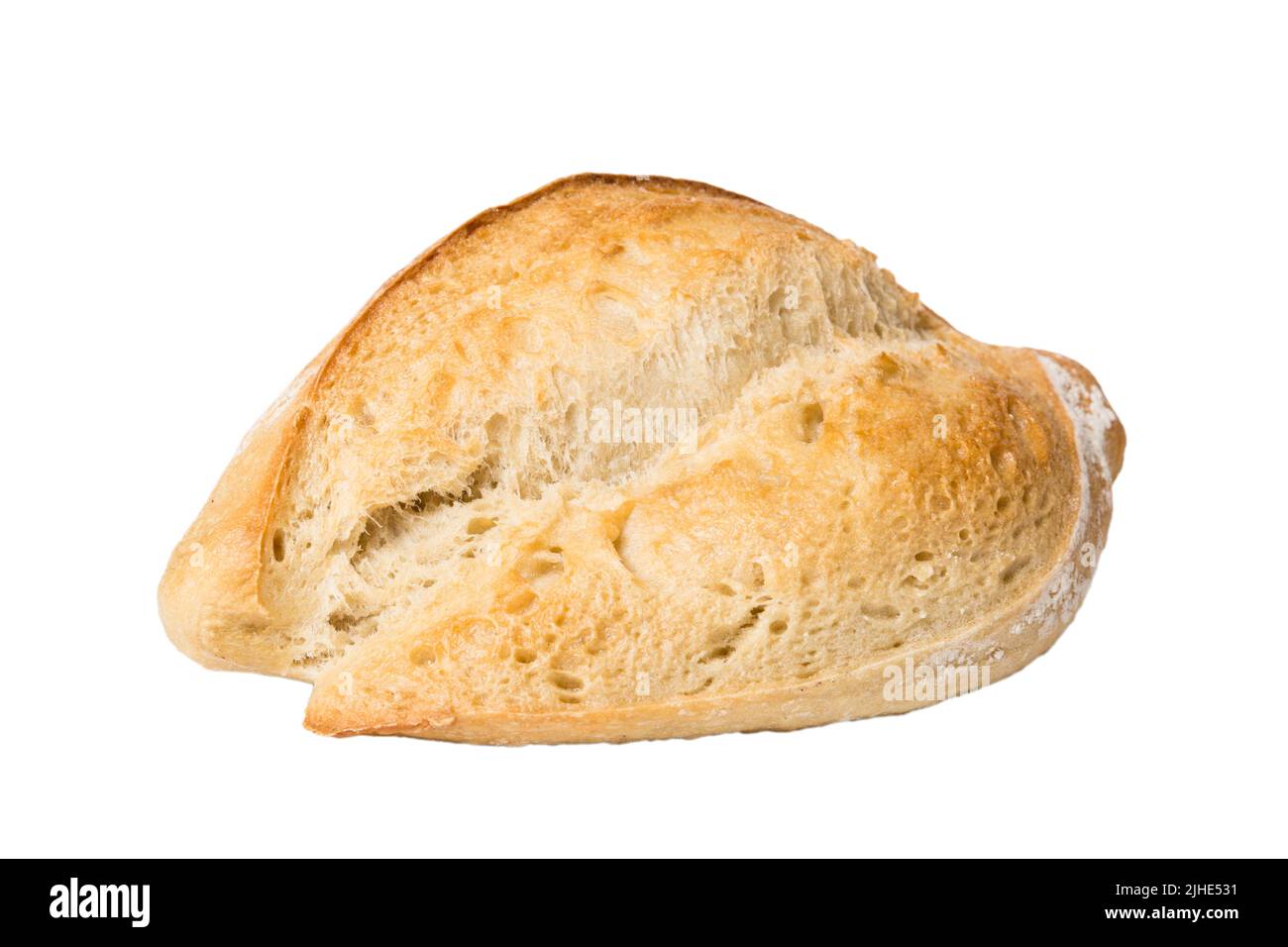Bread top view cut out. Freshly backed Bread isolated on white ...