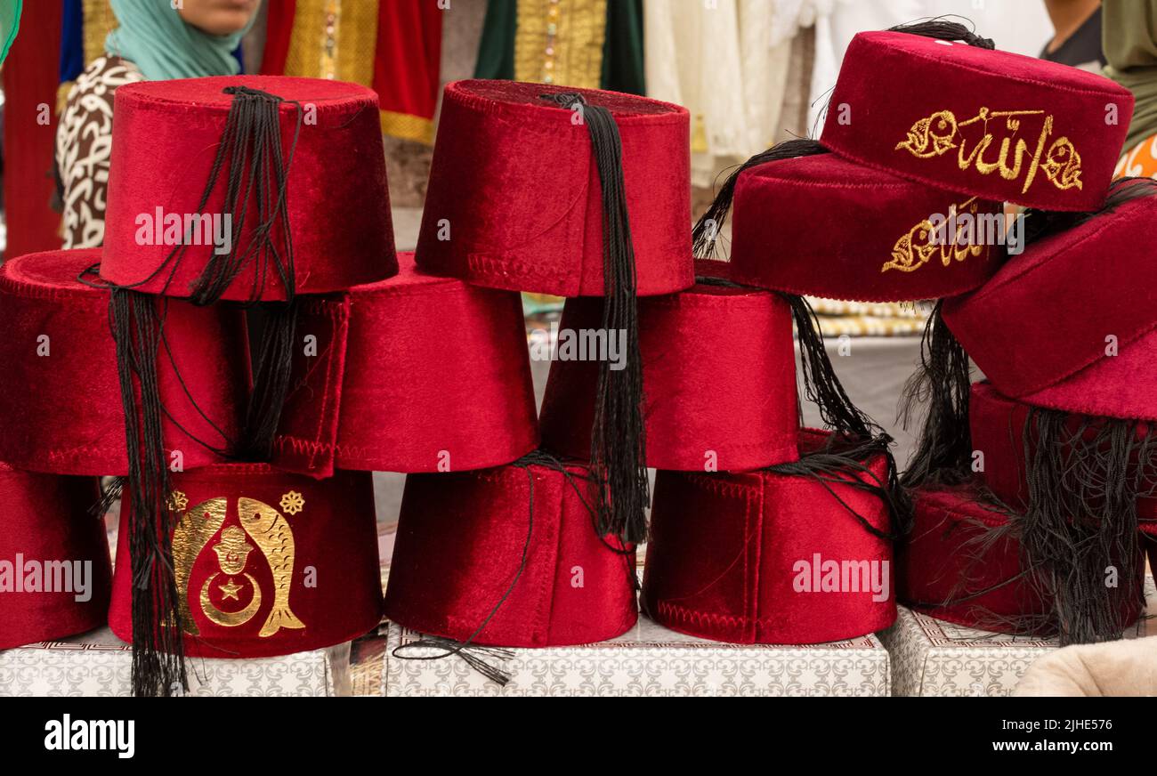 Traditional fez hats sale in hi-res stock photography and images - Alamy