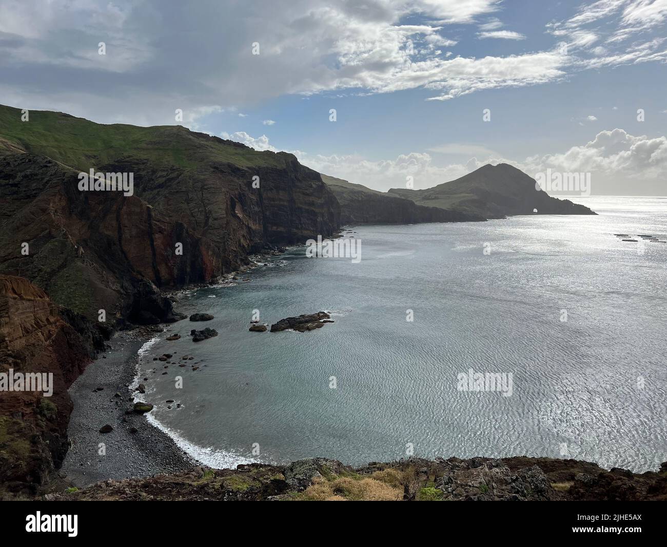 A landscape view of PR8 Verada da Ponta de Sao Lourenco, Madeira Island ...