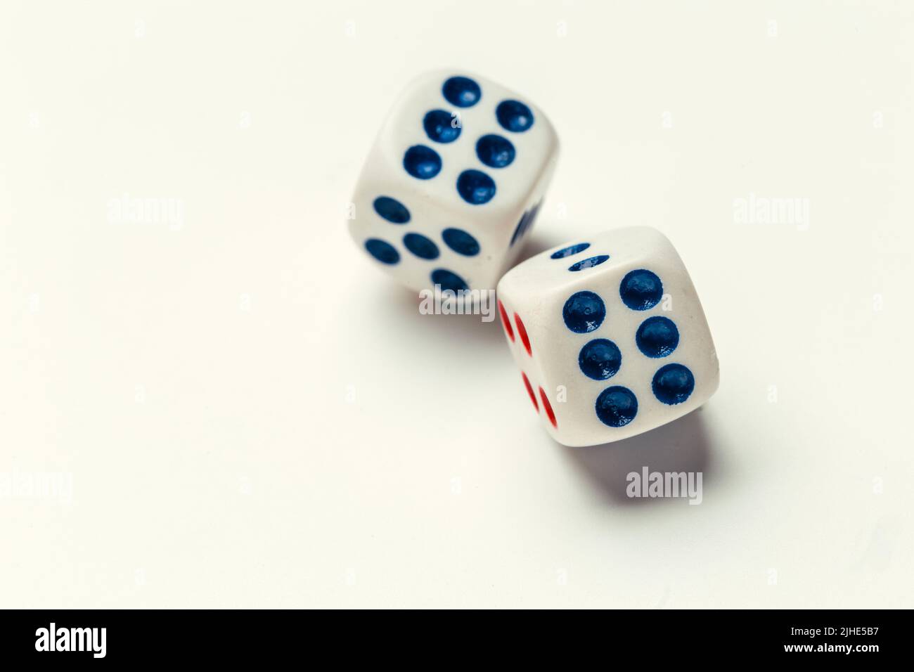 dice isolated on white background Stock Photo - Alamy