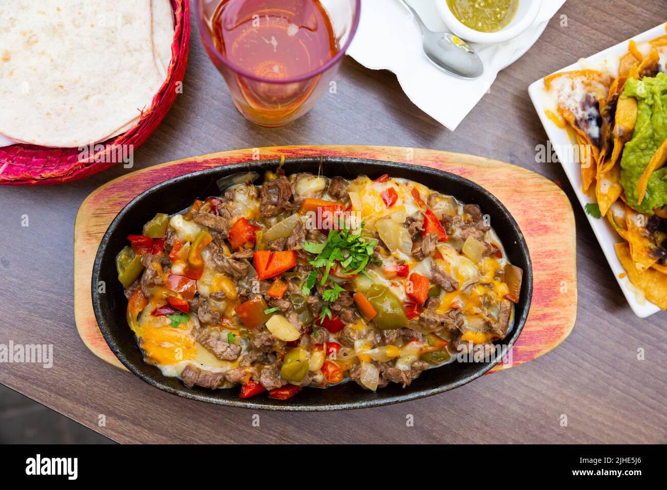 Mexican beef alambre Stock Photo - Alamy