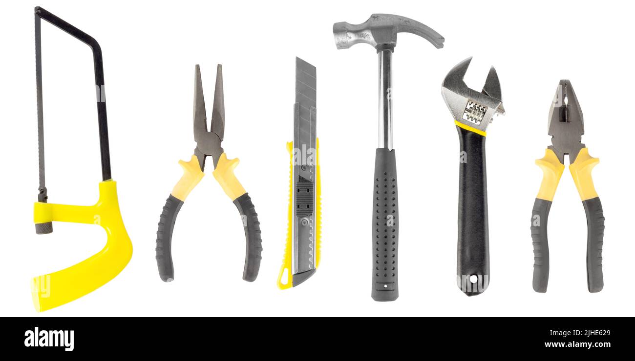 all tool isolated on white background Stock Photo - Alamy