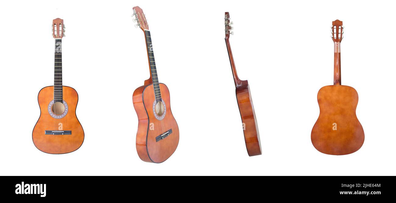 Guitar isolated on white background Stock Photo - Alamy