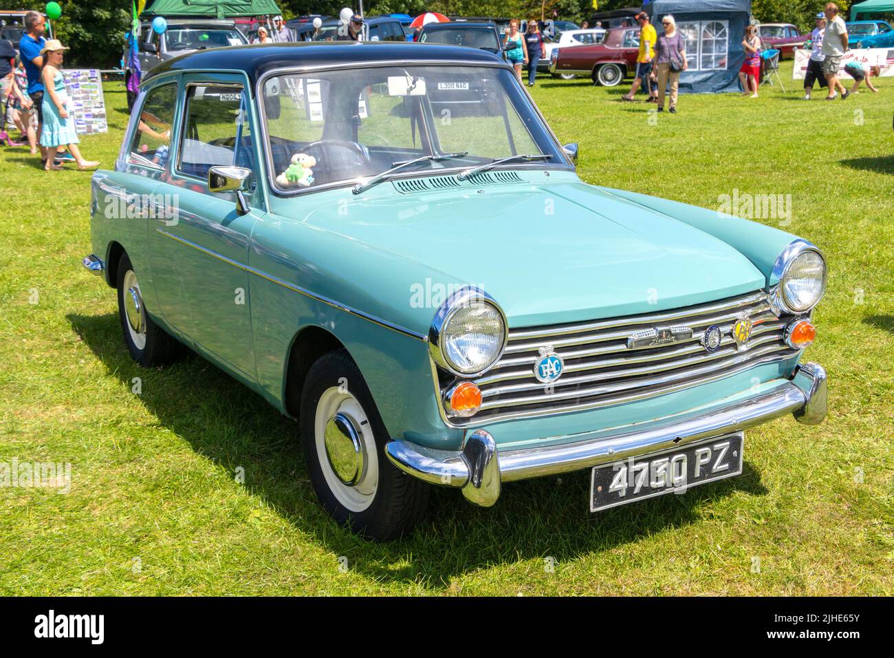 light blue Vintage 1960s classic Austin A40 Farina car Stock Photo - Alamy