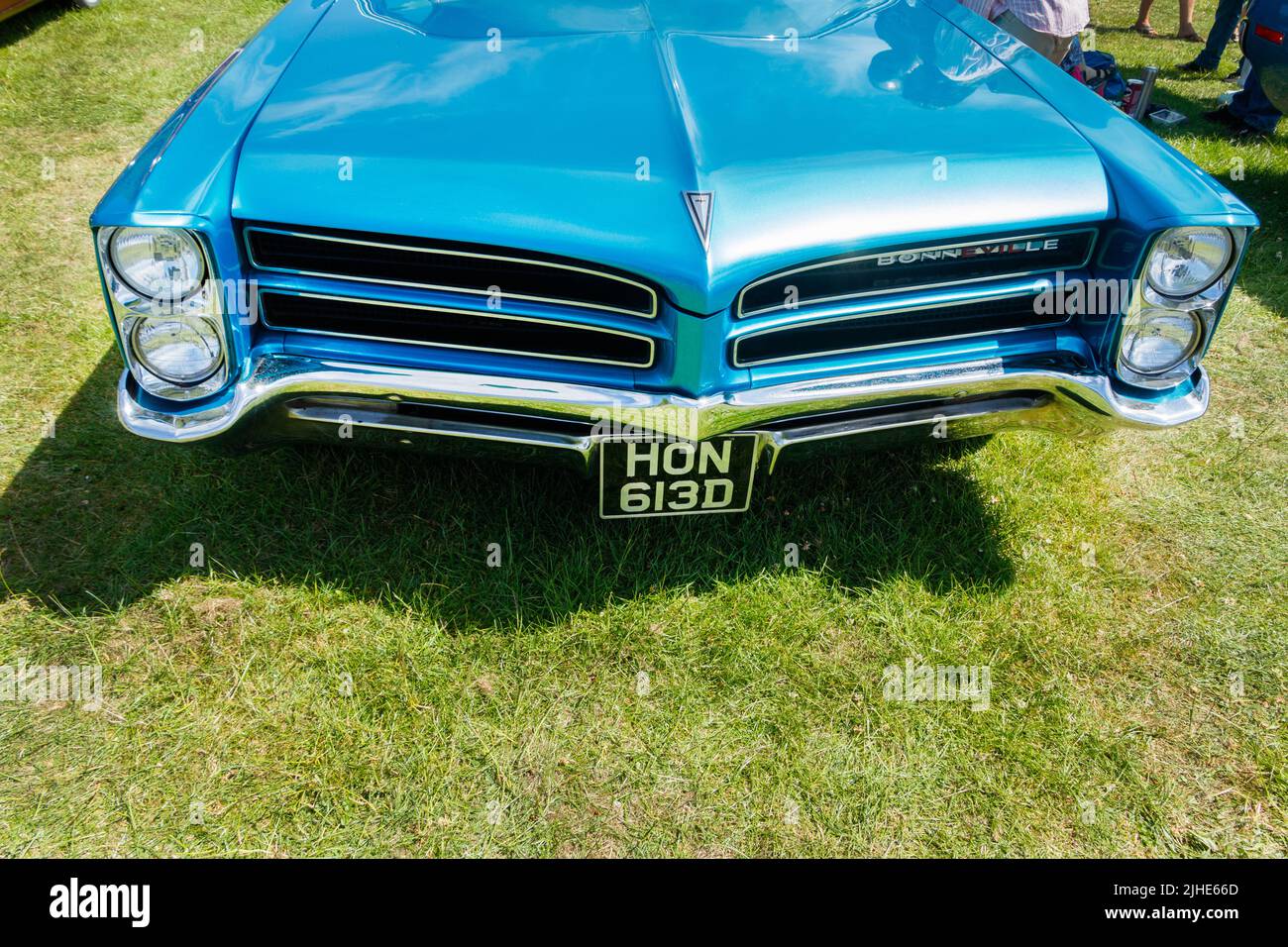 front end of 1960s vintage blue Pontiac bonneville Stock Photo - Alamy