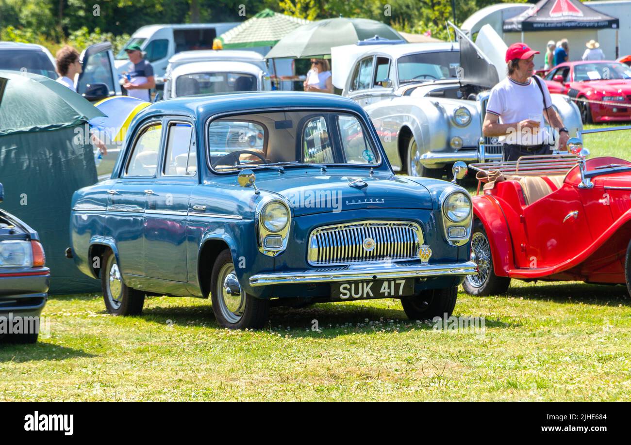 vintage 1950s blue Ford Prefect Stock Photo - Alamy