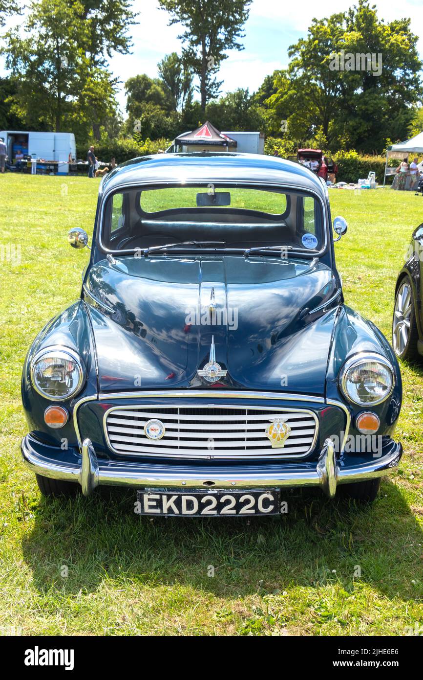 classic 1965 vintage blue green morris moggy minor 1000 Stock Photo - Alamy