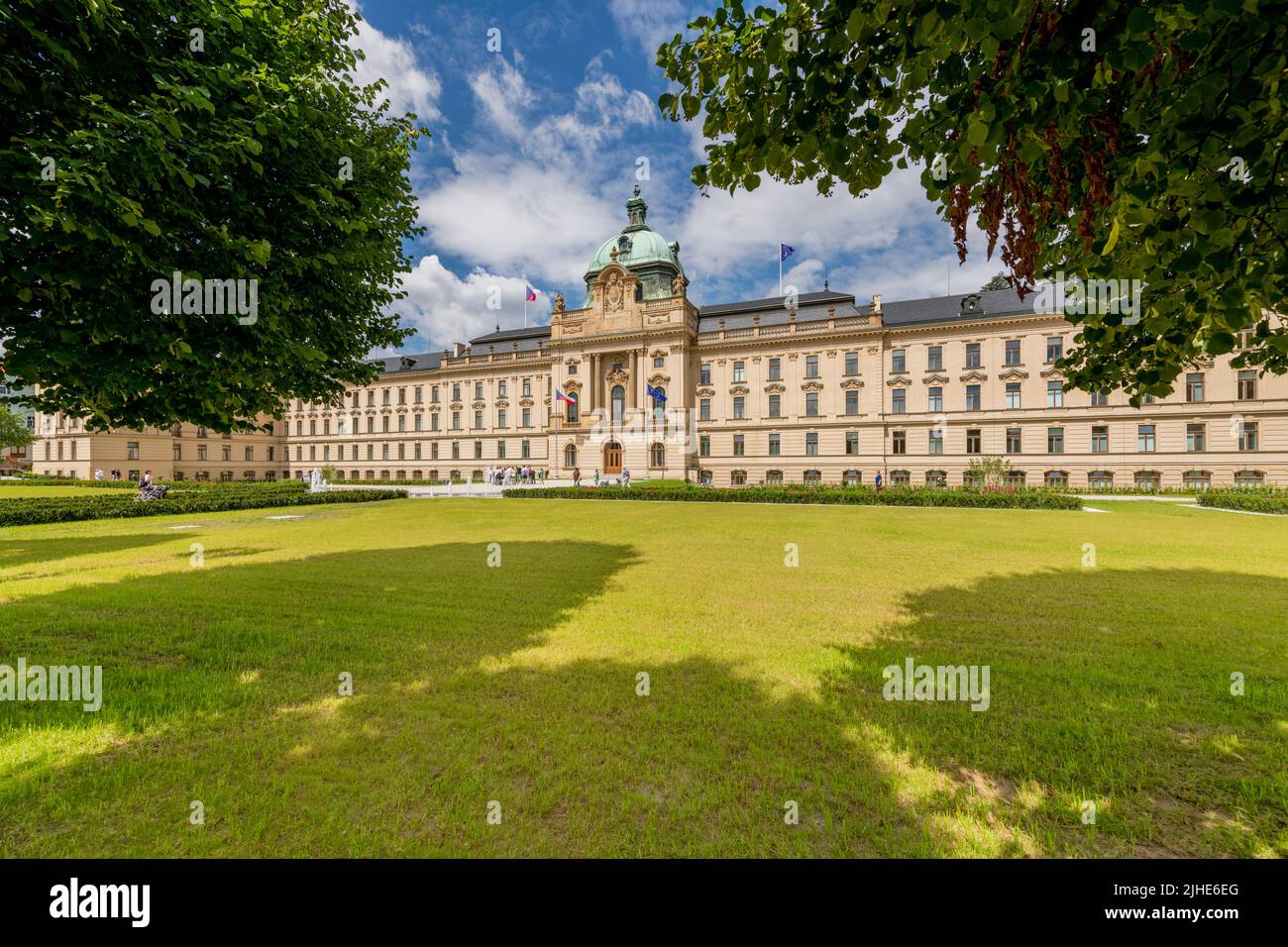 Prague, Straka Academy, the seat of the Government of the Czech ...