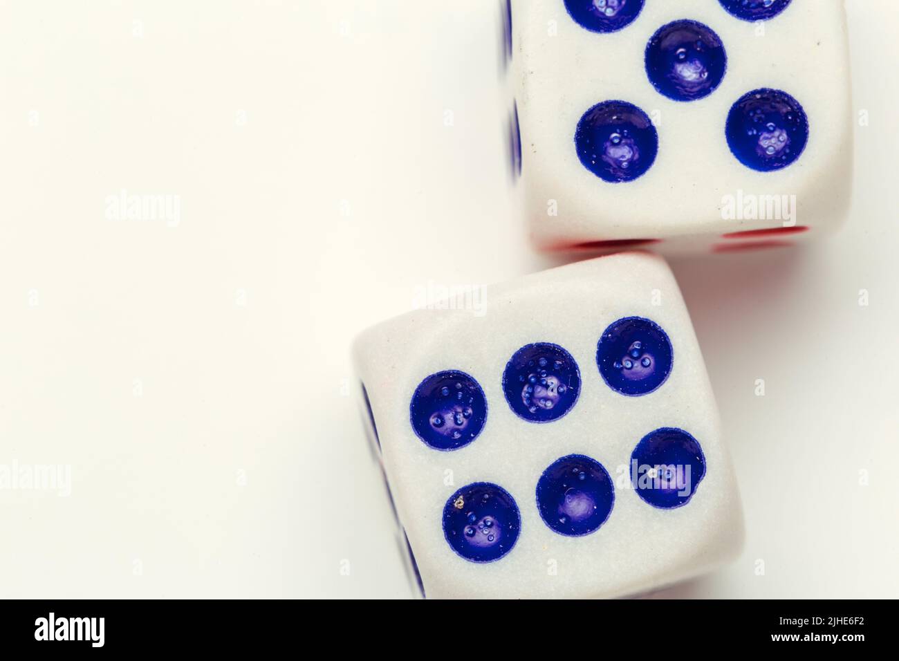 dice isolated on white background Stock Photo - Alamy