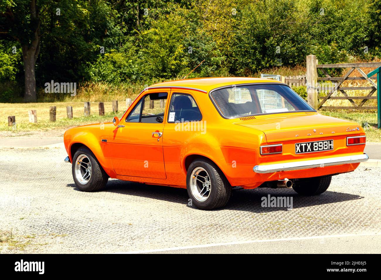 classic 1970 vintage orange Mark 1 Ford Escort RS2000 Stock Photo - Alamy