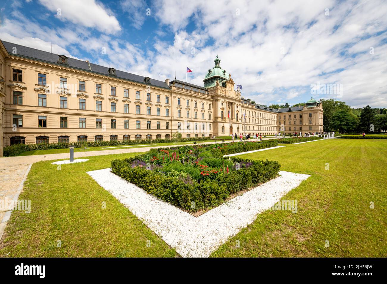 Prague, Straka Academy, the seat of the Government of the Czech ...