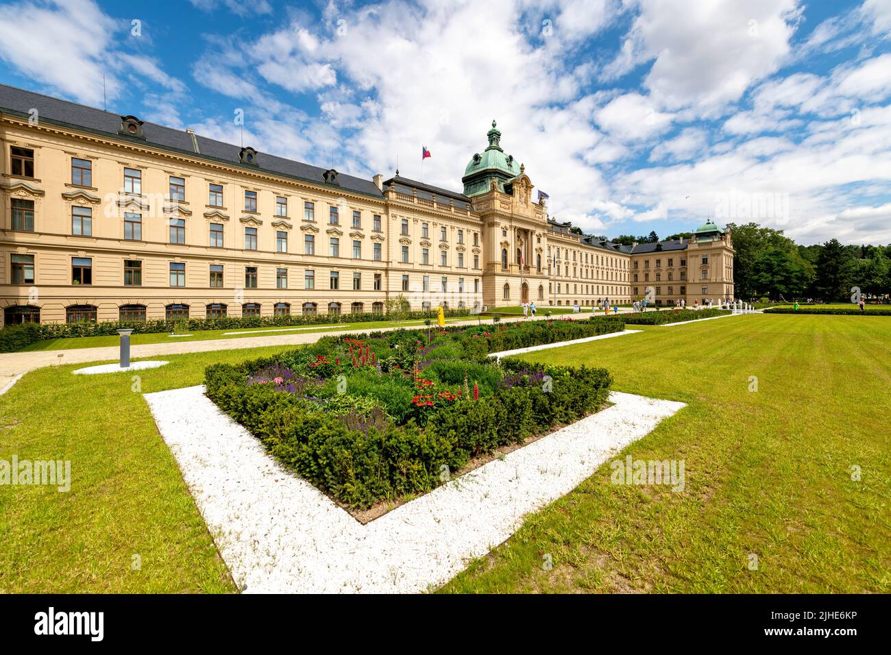 Prague, Straka Academy, the seat of the Government of the Czech ...