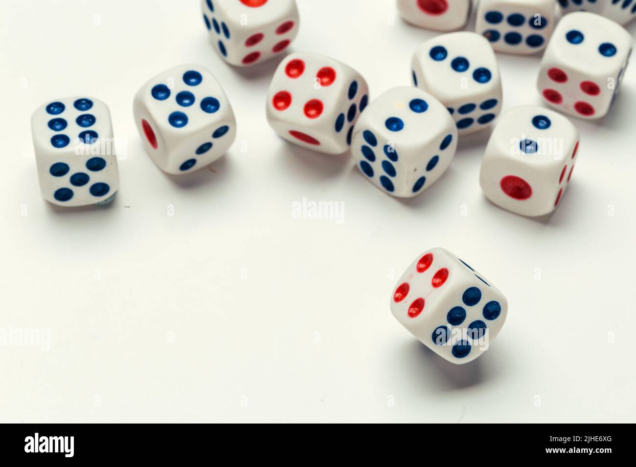 dice isolated on white background Stock Photo - Alamy
