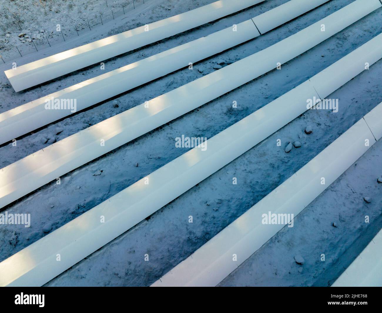 Solar field aerial view hi-res stock photography and images - Alamy
