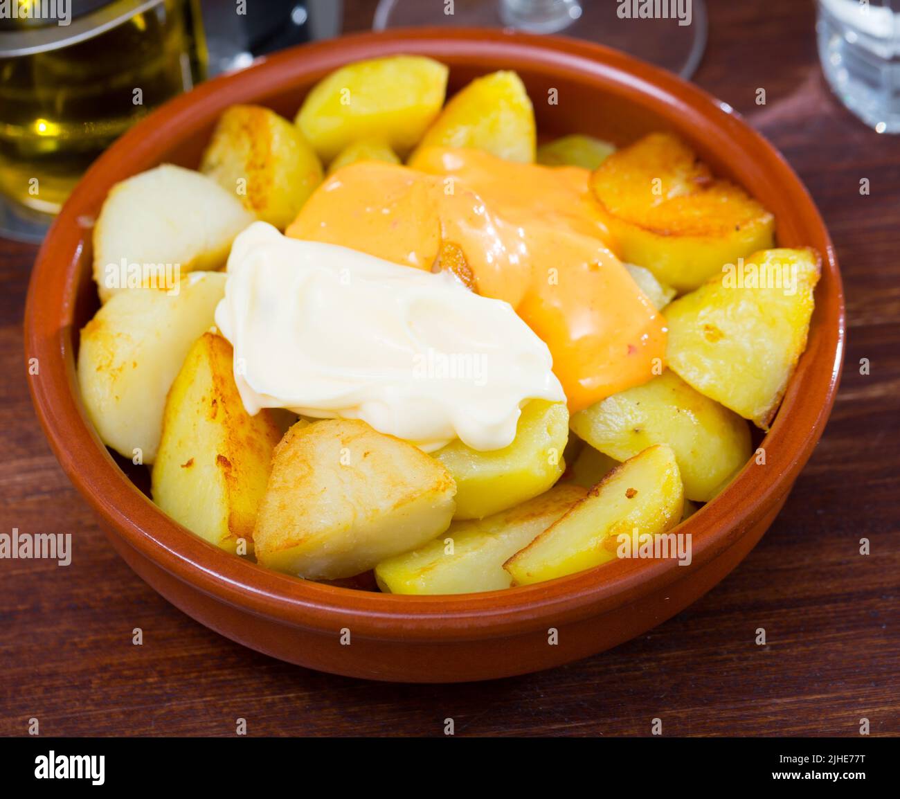 Patatas Bravas - traditional Spanish snack Stock Photo - Alamy