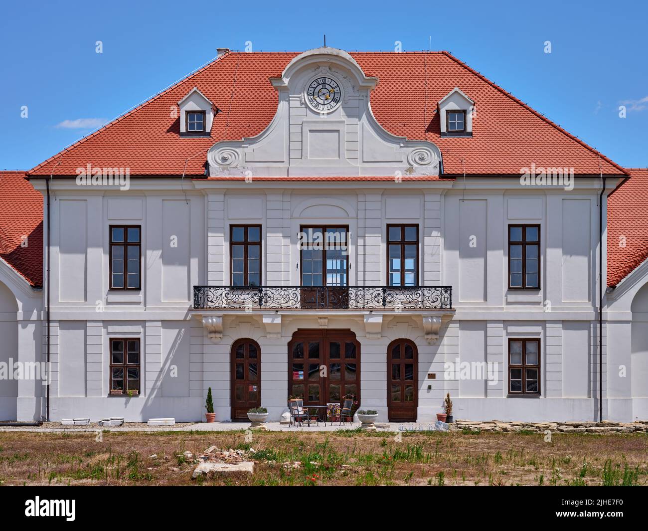 The renovated main building of the imperial and royal stud farm in ...