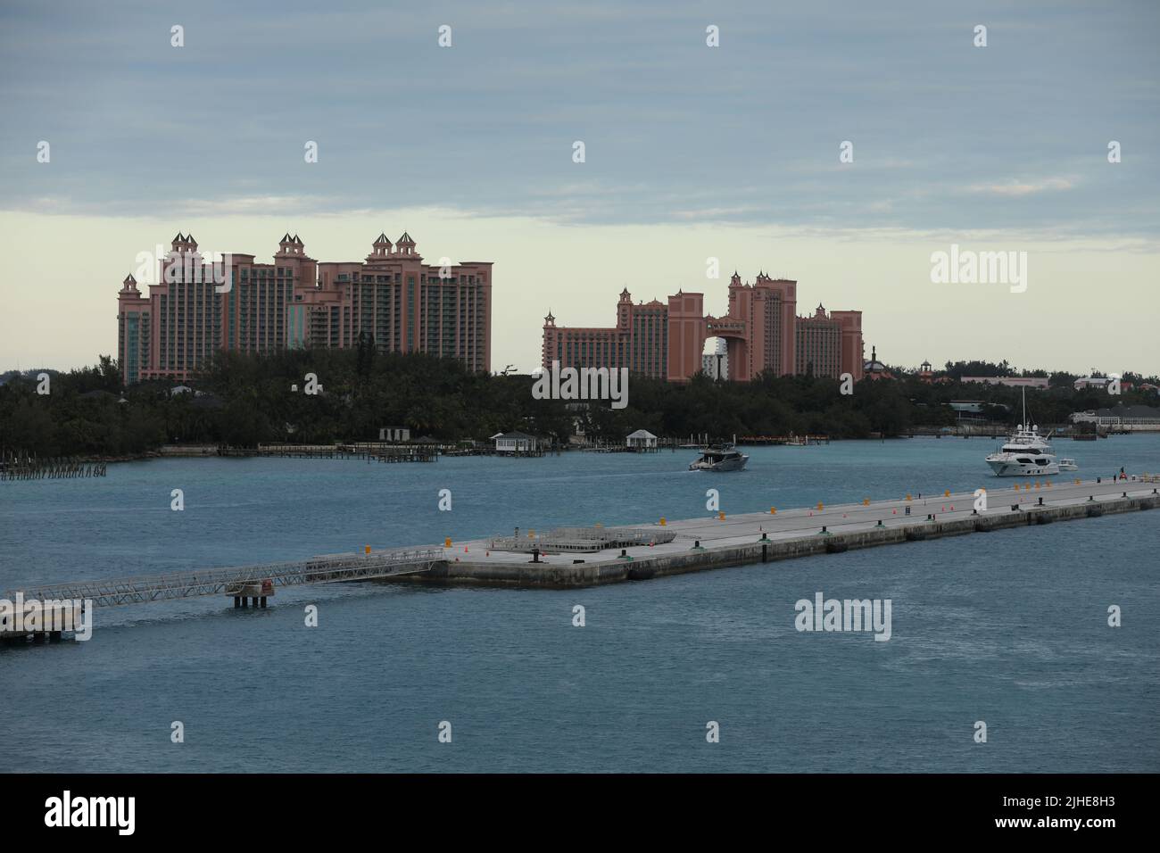 Royal Towers Hotel, Atlantis resort, Paradise Island, The Bahamas Stock ...