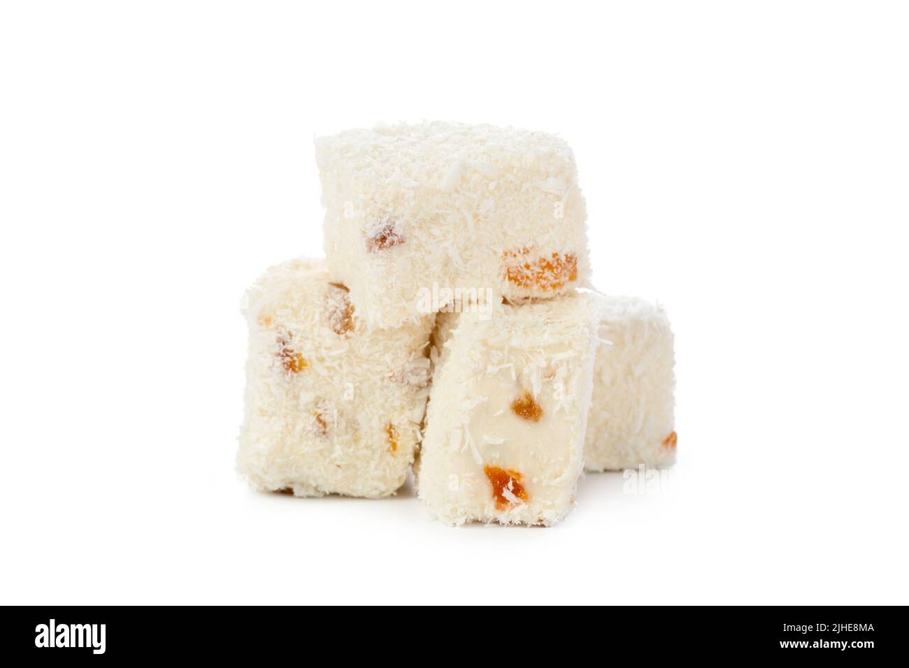 Turkish delight isolated on white Stock Photo - Alamy