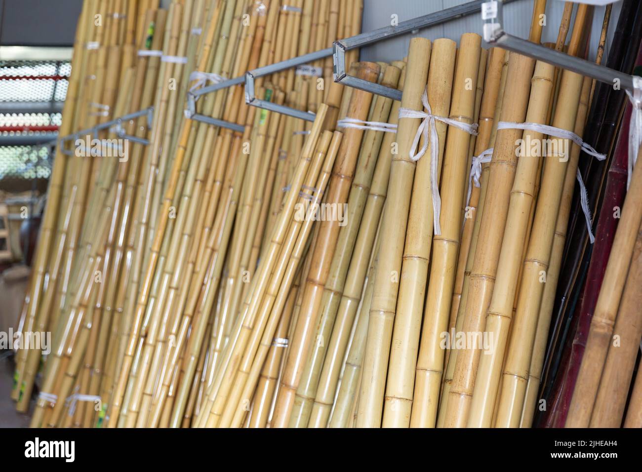 Bamboo poles natural material hi-res stock photography and images - Alamy