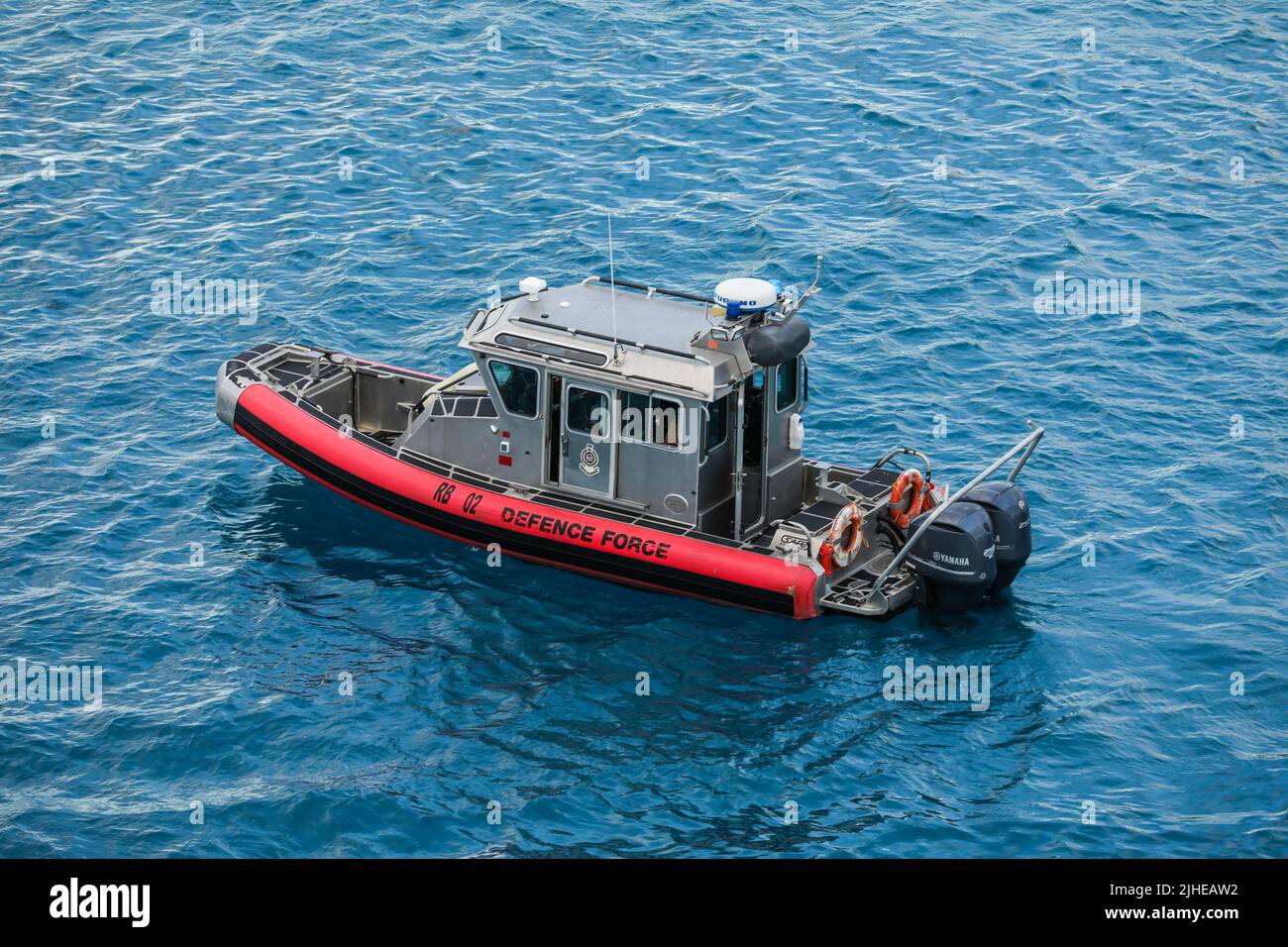NASSAU, BAHAMAS - JUNE 10, 2016: A Royal Bahamas Defence Force boat ...