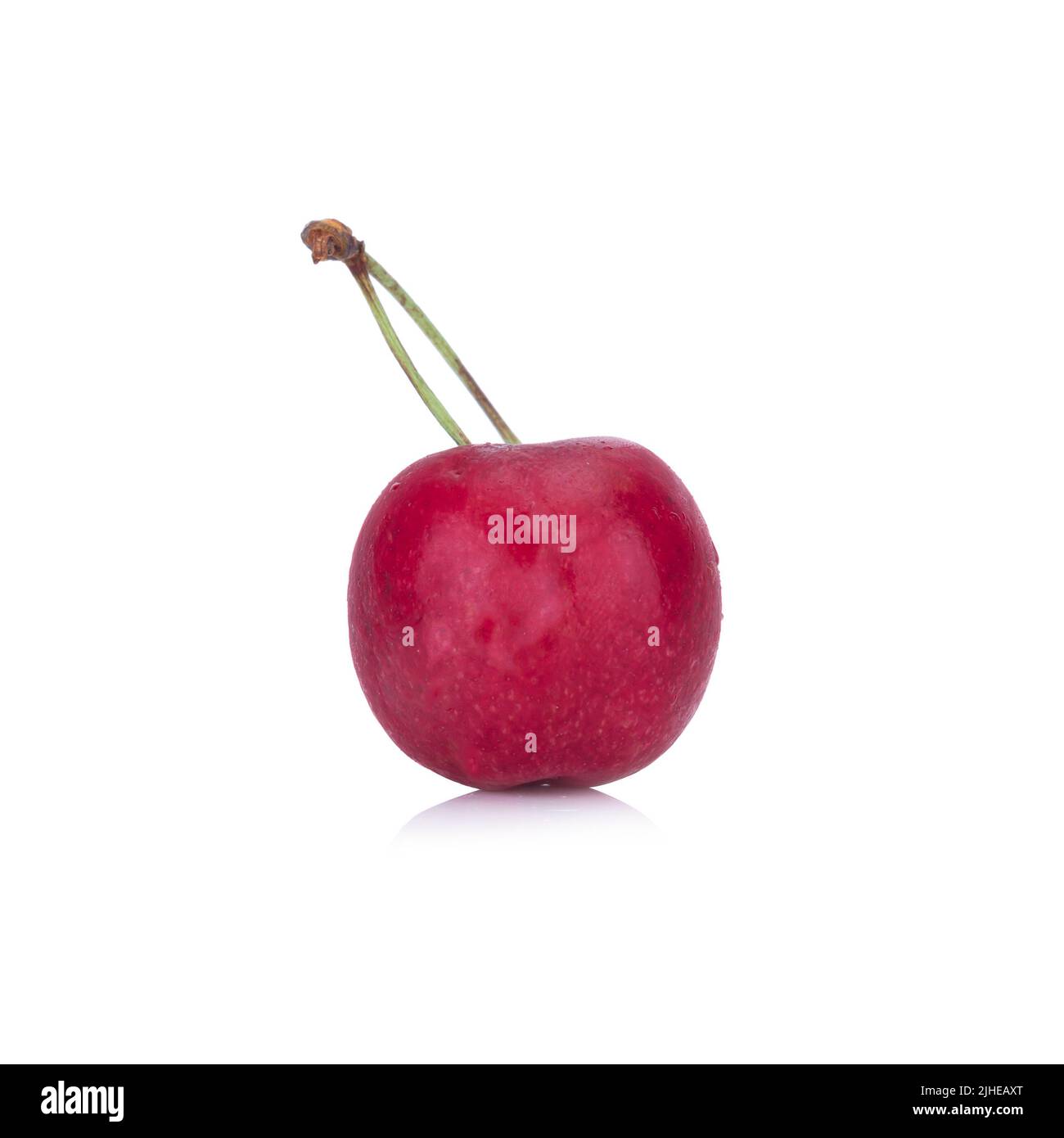 cherry isolated on white background single Stock Photo - Alamy