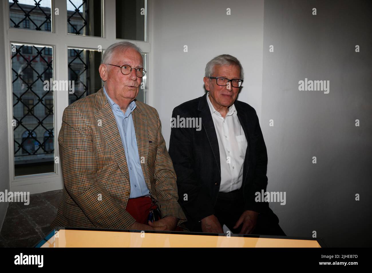 Franz-Friedrich Prinz von Preußen und Gustav Graf von Westarp bei der ...