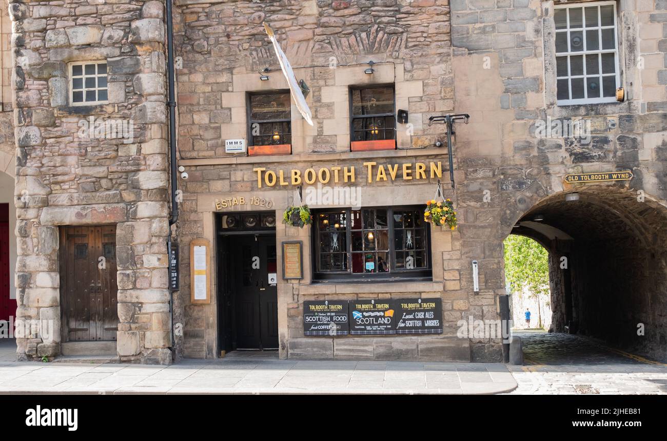 Edinburgh, Scotland, UK – June 20 2022. The exterior of the Tolbooth ...