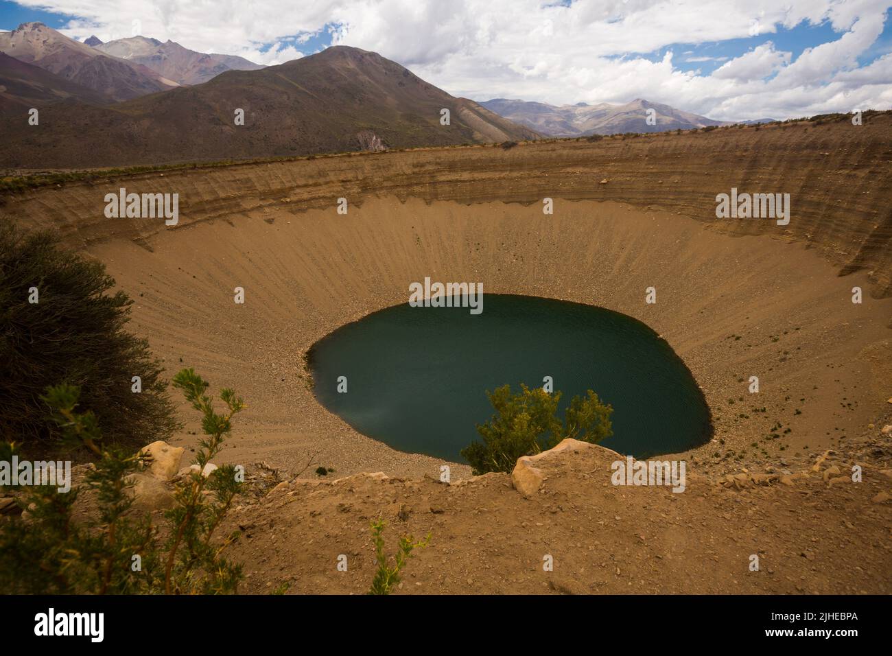 Lake Pozo de las Animas, Andes Stock Photo - Alamy