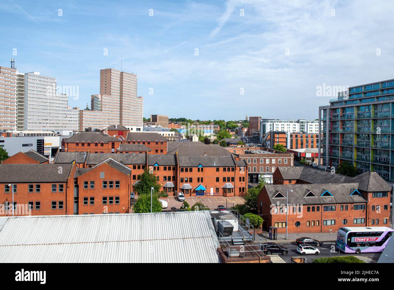 A view towards the Victoria Centre flats, captured. for the roof of the ...