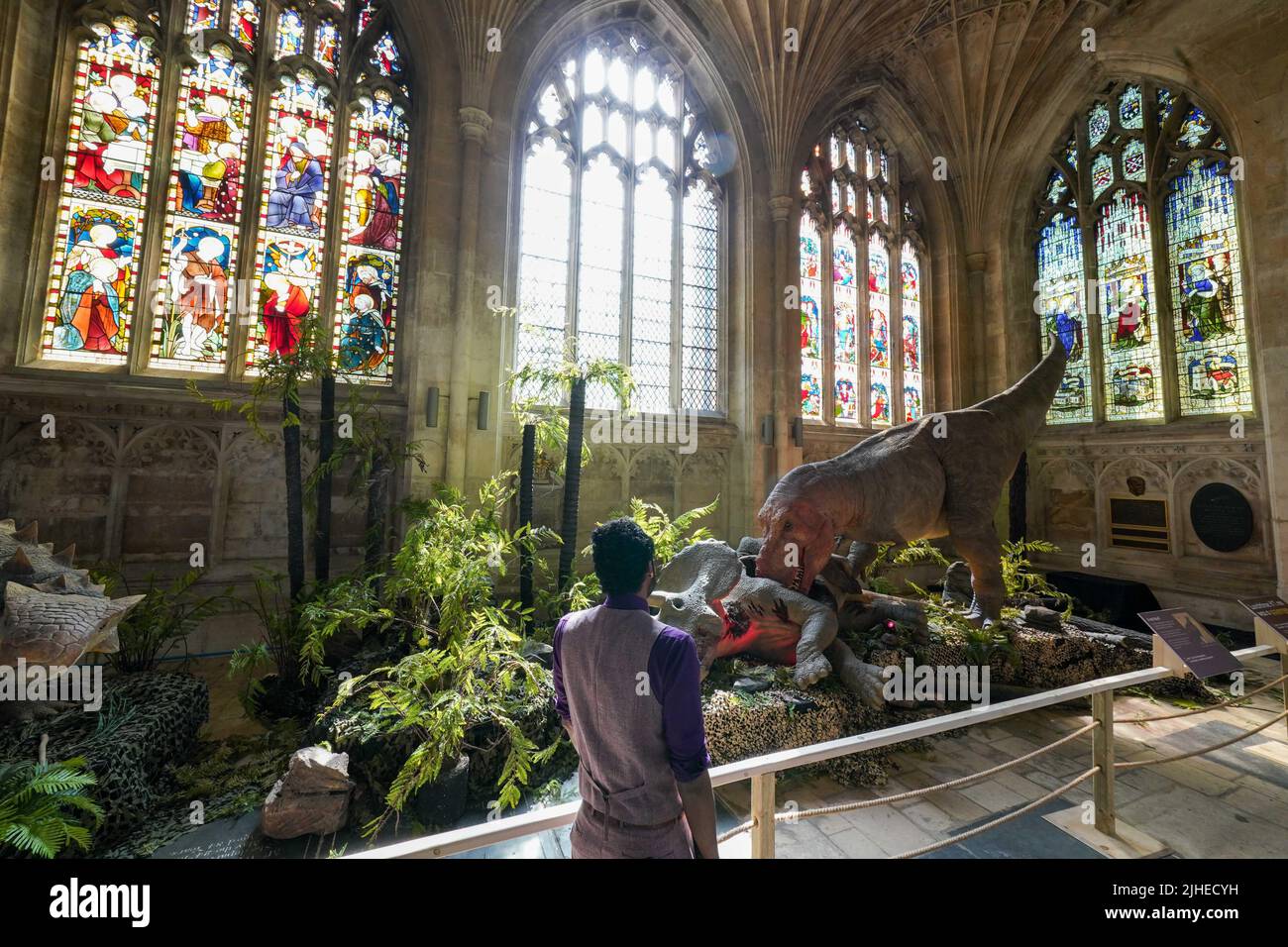 Cassius Morrison, PHD student and member of the dinosaur research team ...