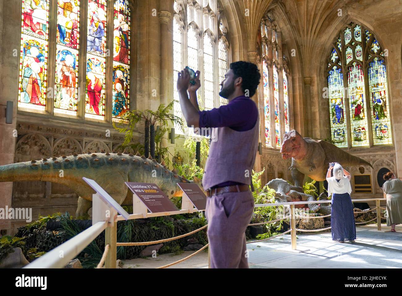 Cassius Morrison, PHD student and member of the dinosaur research team ...