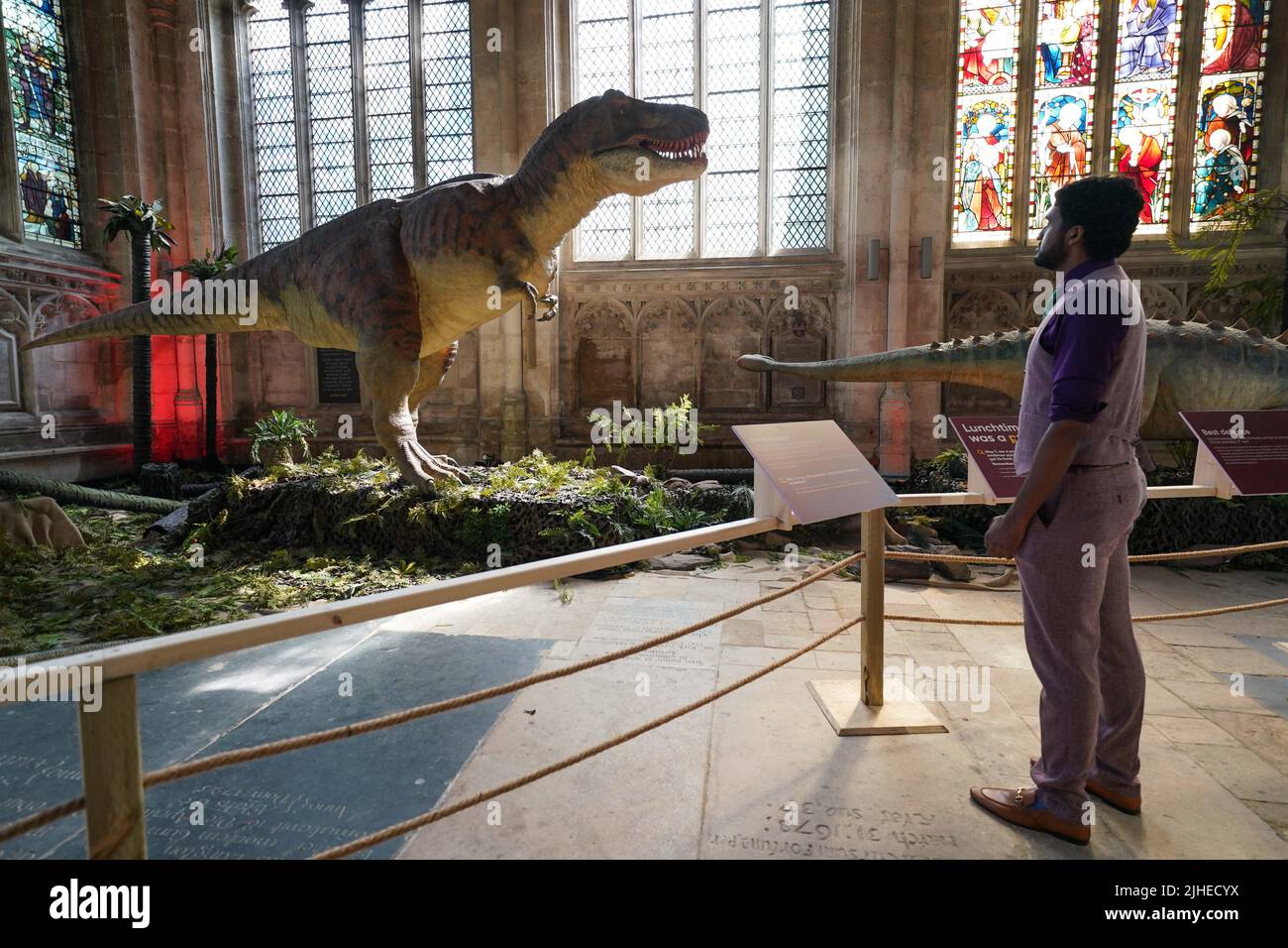 Cassius Morrison, PHD student and member of the dinosaur research team ...