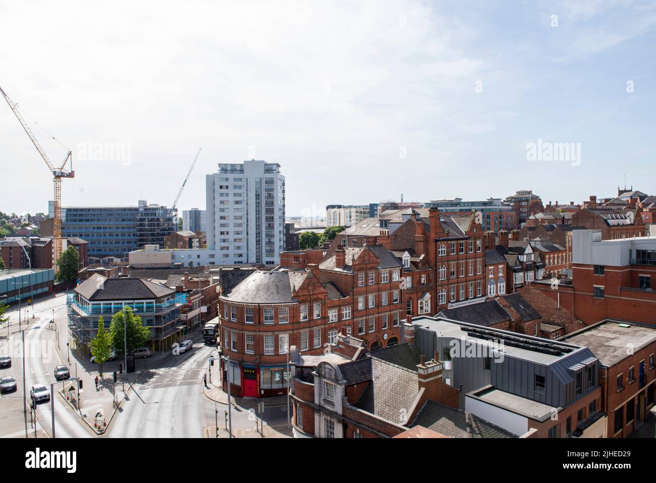 View Southeast towards Huntingdon Street from the roof of the Confetti ...