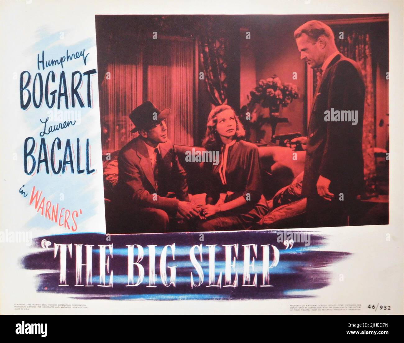 HUMPHREY BOGART as Phillip Marlowe LAUREN BACALL and LOUIS JEAN HEYDT ...