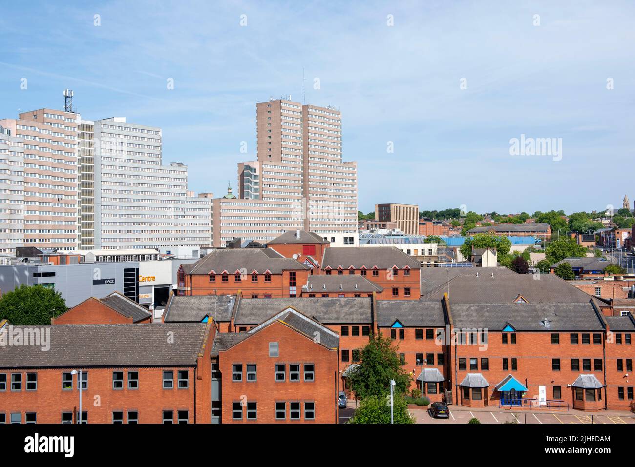 A view towards the Victoria Centre flats, captured. for the roof of the ...