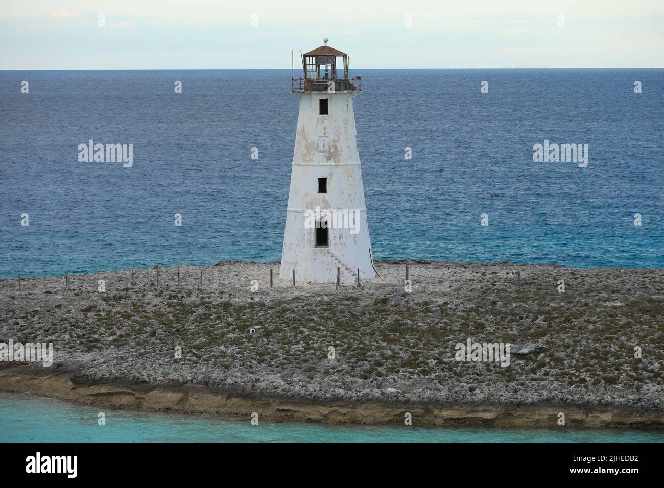 Light House in Port Of Nassau Bahamas Stock Photo - Alamy