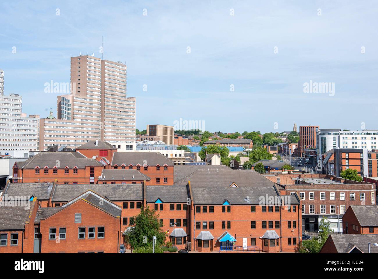 A view towards the Victoria Centre flats, captured. for the roof of the ...