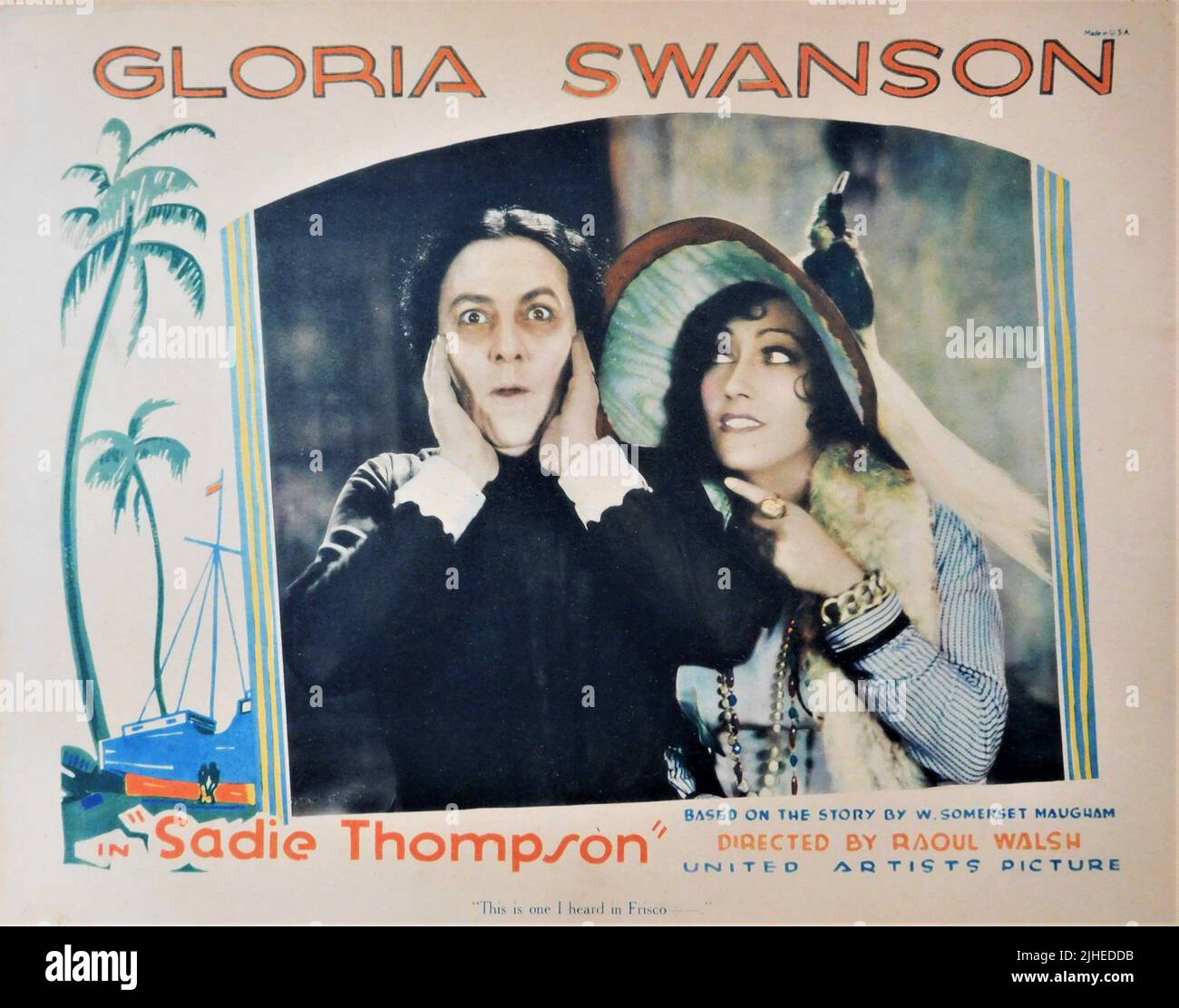 GLORIA SWANSON in SADIE THOMPSON 1928 director RAOUL WALSH short story ...