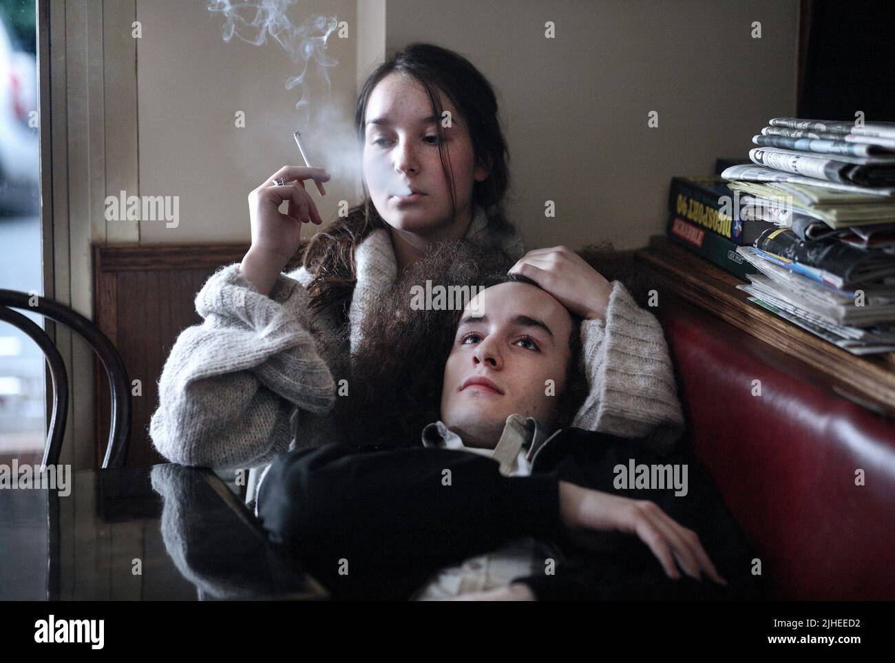 French girl smoking hi-res stock photography and images - Alamy