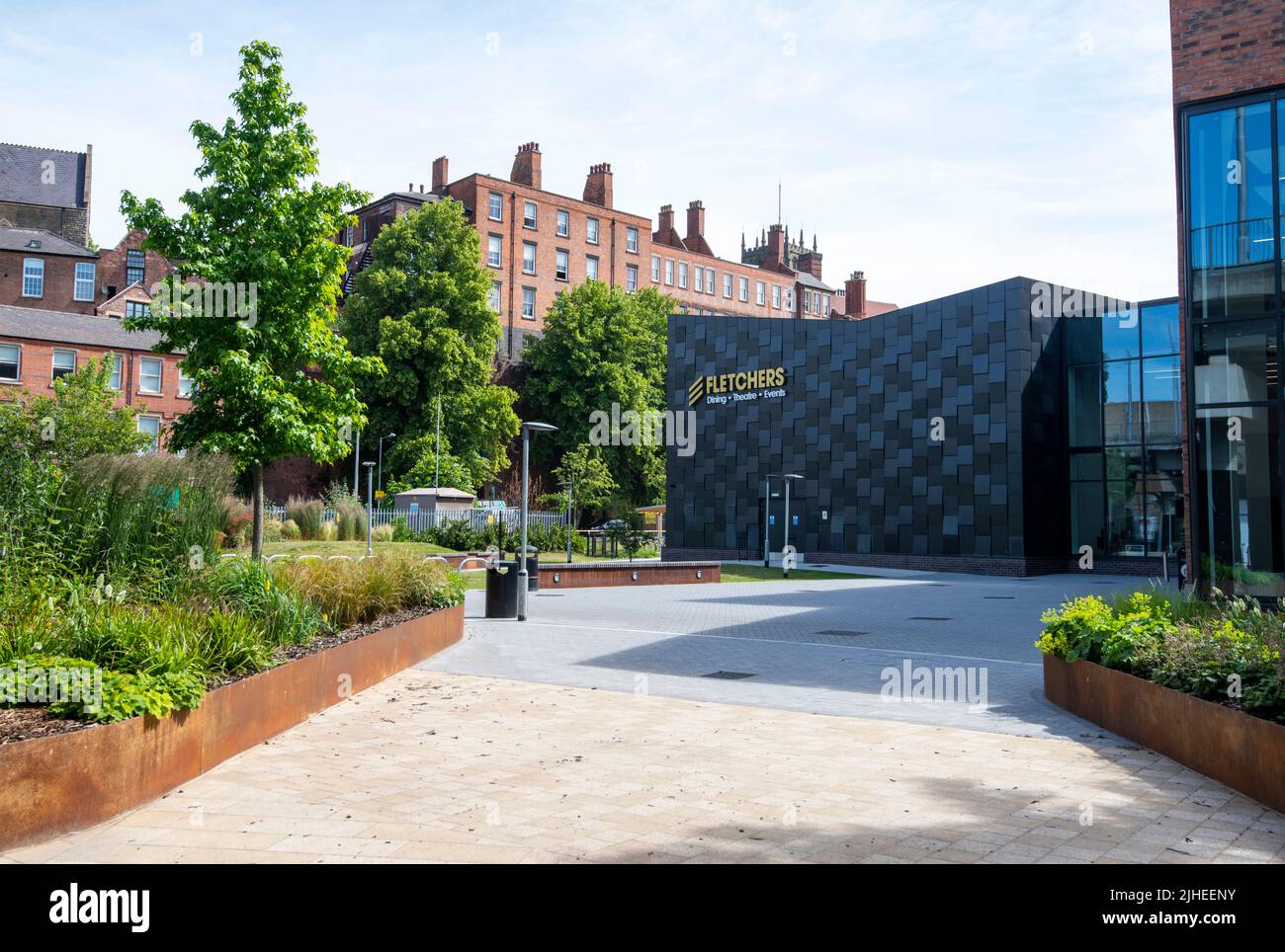 New green space and public realm between the College City Hub and Broad ...
