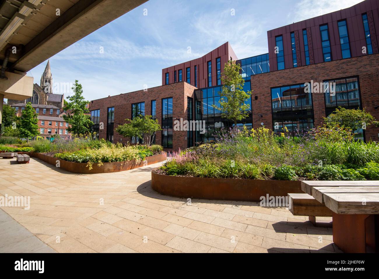 New green space and public realm between the College City Hub and Broad ...